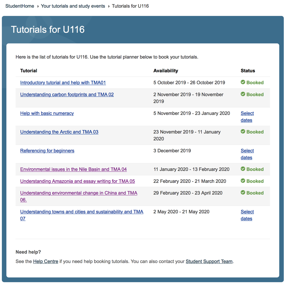 Tutorial Provision At The Open University U116 Example Andi Roberts